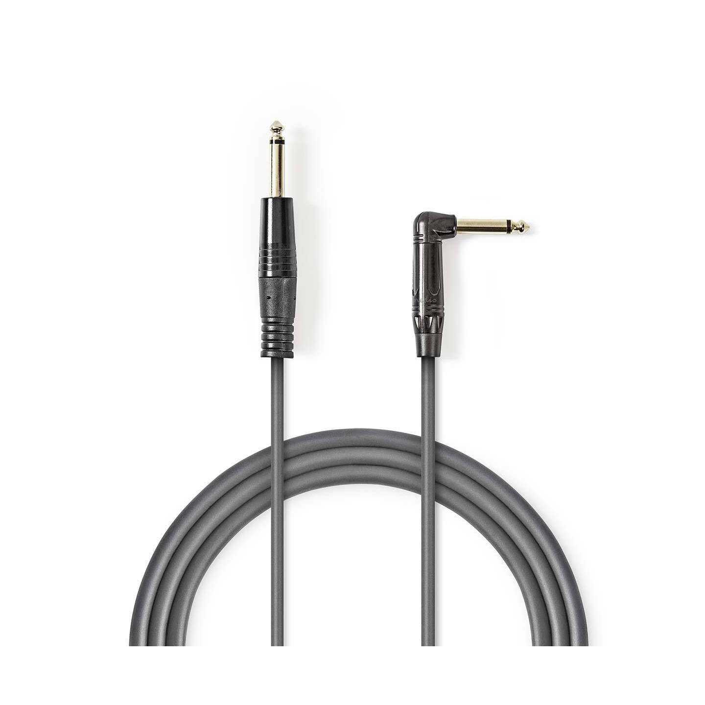 Cablu audio Jack mono 6.35 mm tata - tata cotit 5m NEDIS