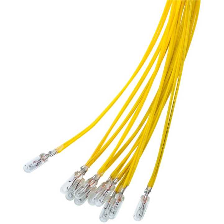 Bec T1¼ 4.14mm Subminiatura 14V 80mA 1.1W incandescent alb-cald...