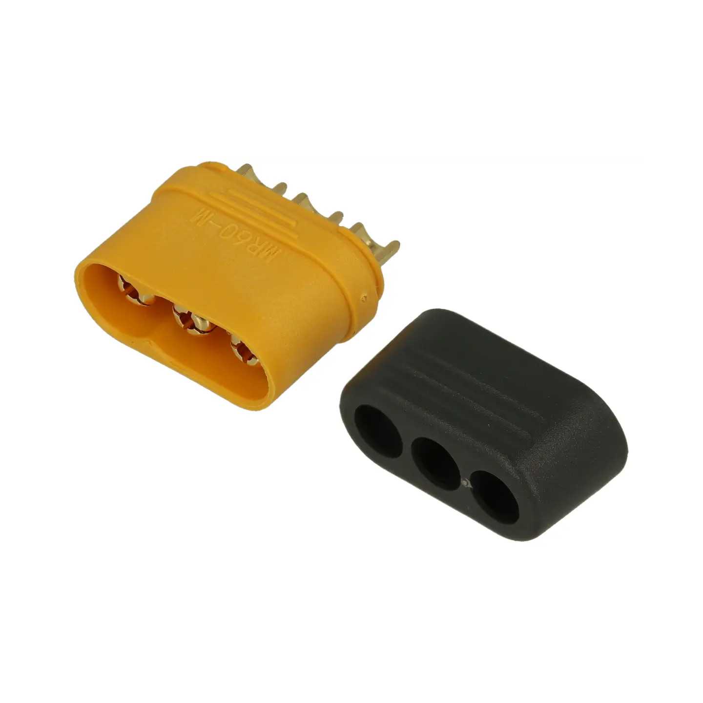 Conector alimentare DC mufa MR60 tata 3pin 30A 500V lipire pe cablu ...